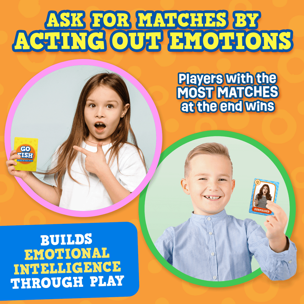 Go Fish: Faces & Feelings - Emotions Game for Kids Ages 6+ | Social ...
