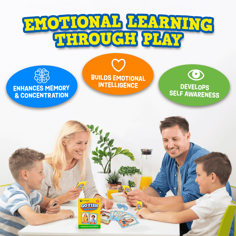 Go Fish: Faces & Feelings - Emotions Game for Kids Ages 6+ | Social ...